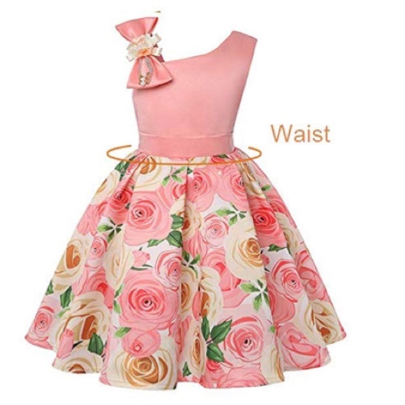 Dresses | Color Peach Pink Girls Elegant Dress | Poshmark